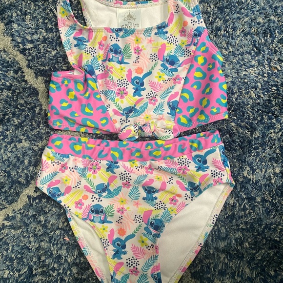 Disney | Swim | Disney Stitch Twopiece Swimsuit For Girl 56 | Poshmark